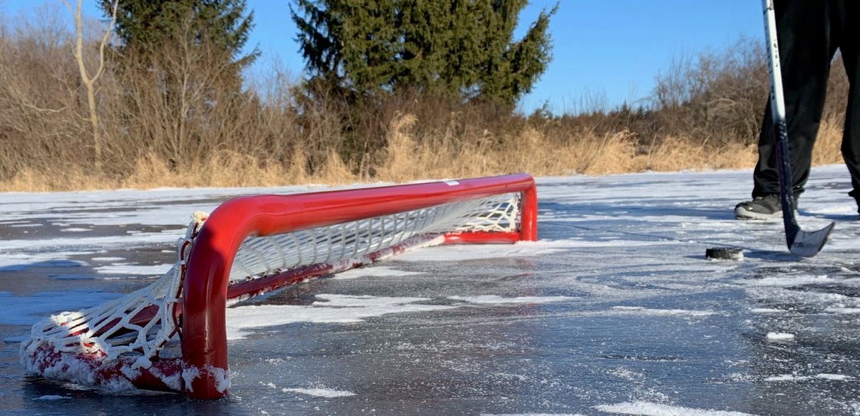 72" Pond Hockey Net - Built for Outdoor Ice Hockey Rinks - RinkMaster ...